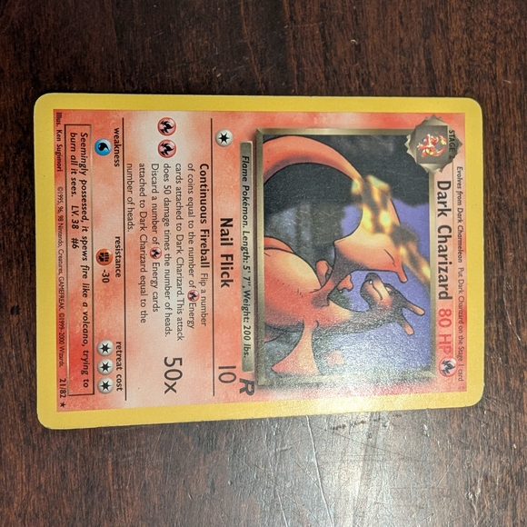 Pokemon | Toys | Dark Charizard Pokmon Card | Poshmark